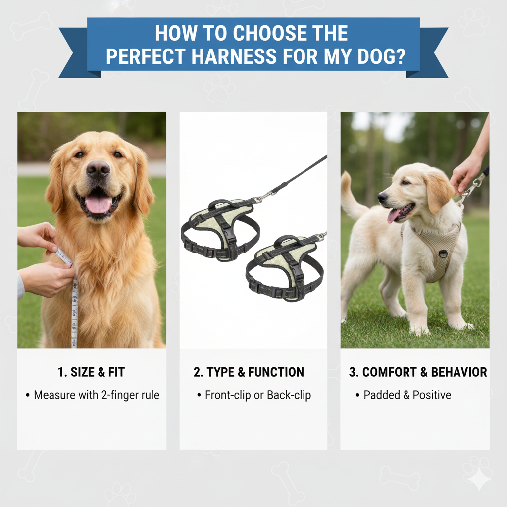 How to choose the perfect harness for my dog? - raysunpets.com